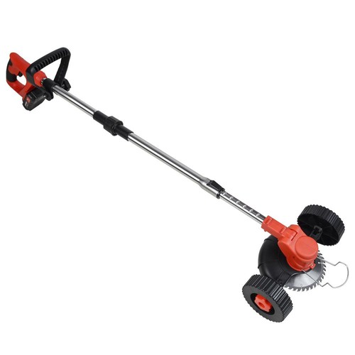 Portable Red 24V Electric Grass Trimmer Edger for Lawn Care and For ...