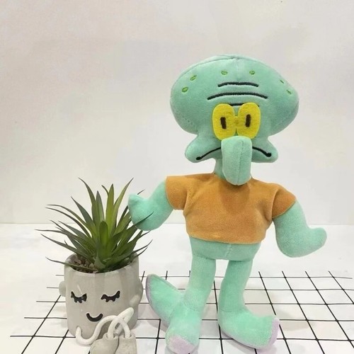 UK 33CM Squidward Tentacles Spongebob Plush Toy Teddy Cartoon Soft ...