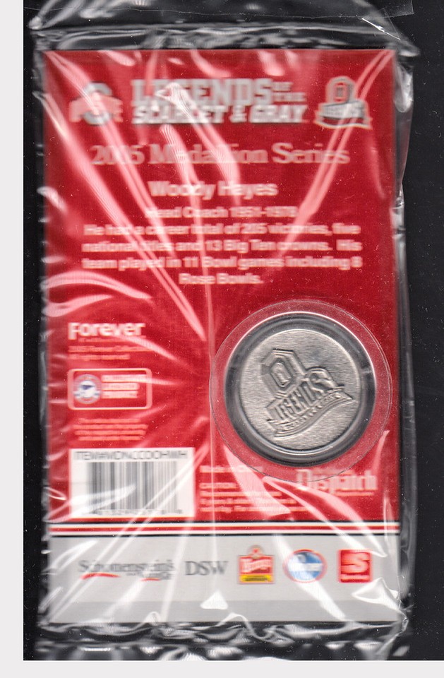 Woody Hayes 2005 Ohio State Buckeyes Legends of Scarlet & Gray Coin ...