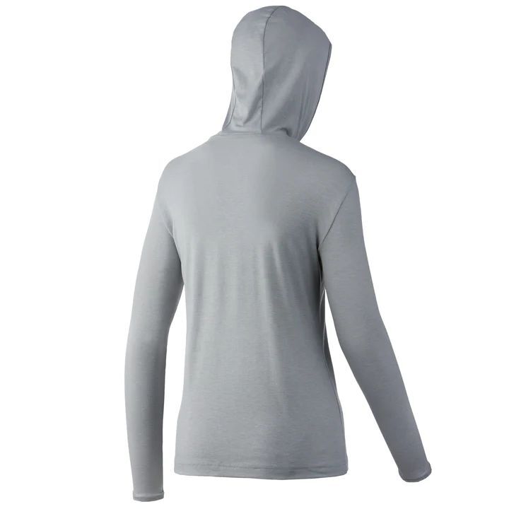 Huk Waypoint Hoodie Women's Sweatshirt, Overcast Grey, X-Large ...