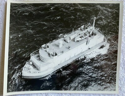 Photograph Navy barge official U.S. Navy photo World War II era vintage ...