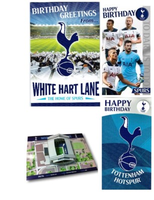 Official TOTTENHAM HOTSPUR Football Happy Birthday Card or Gift Wrap ...