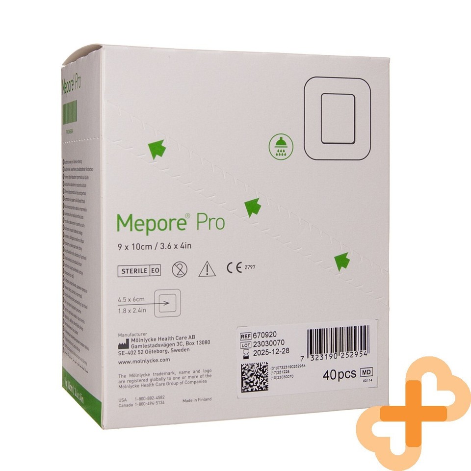 MEPORE PRO 9x10cm Surgical Dressing Bandage 40 Pcs. Self Adhesive ...