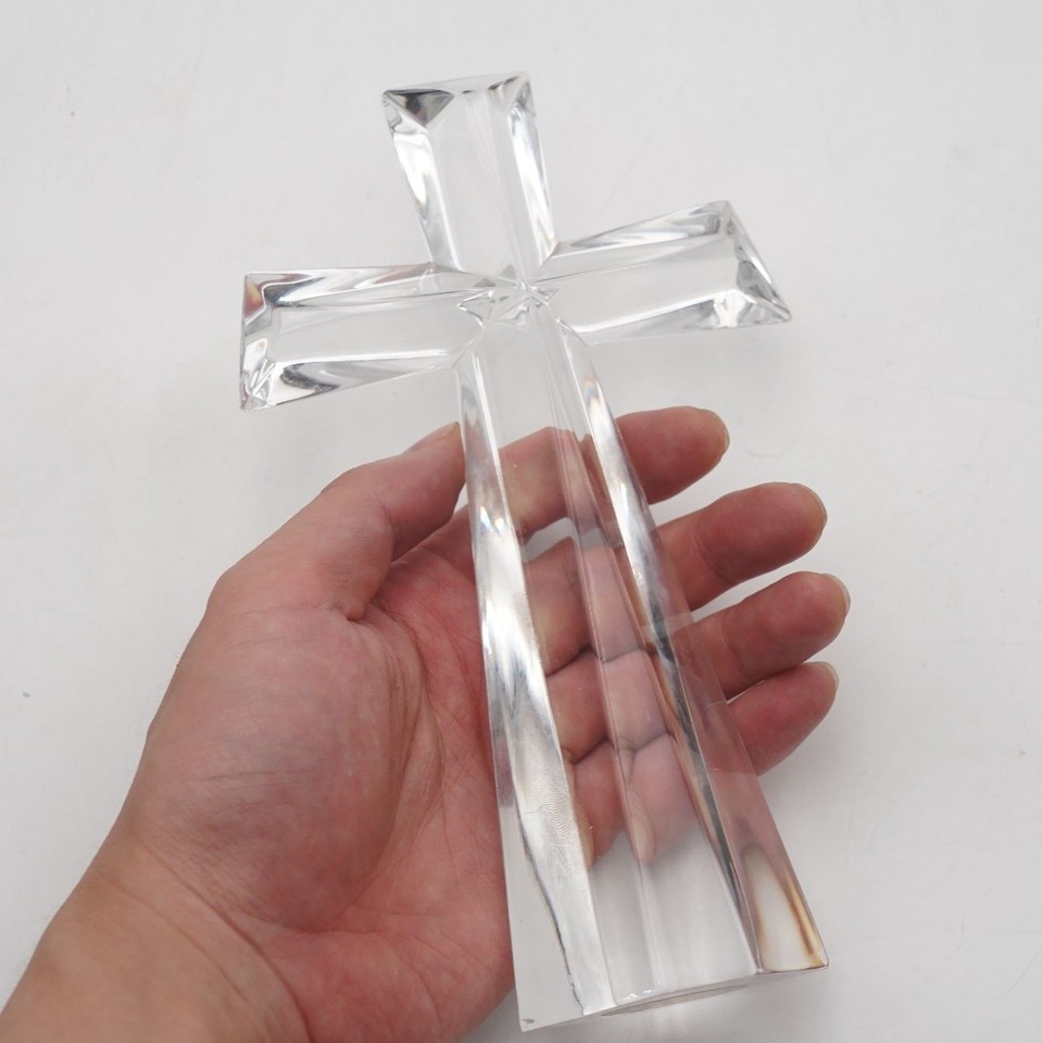 Teleflora Gift 24% Lead Crystal Fine Bohemian 7.5" Crystal Cross Czech ...