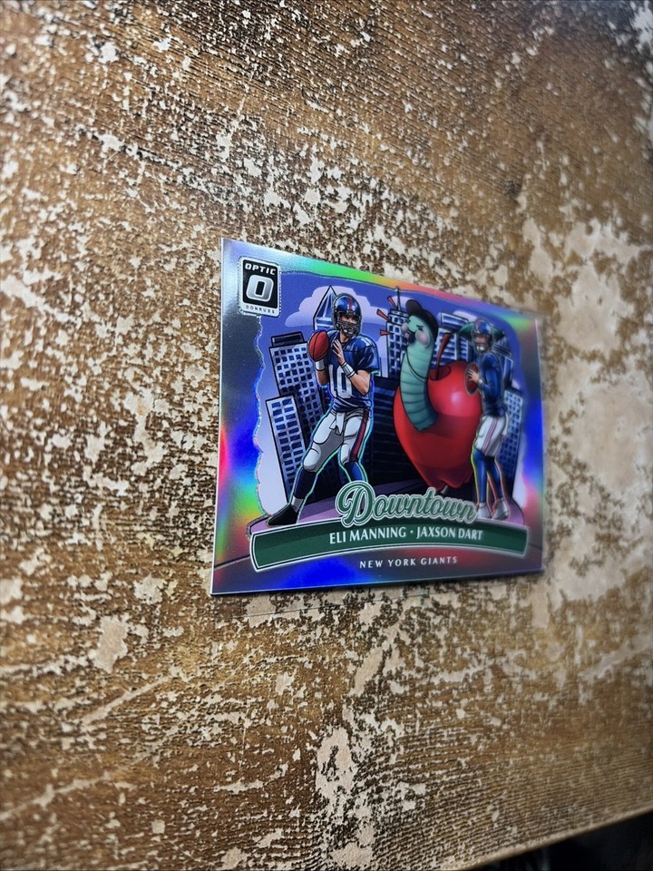 2025 Panini Donruss Optic Dual Downtown Jaxson Dart Eli Manning SSP ...