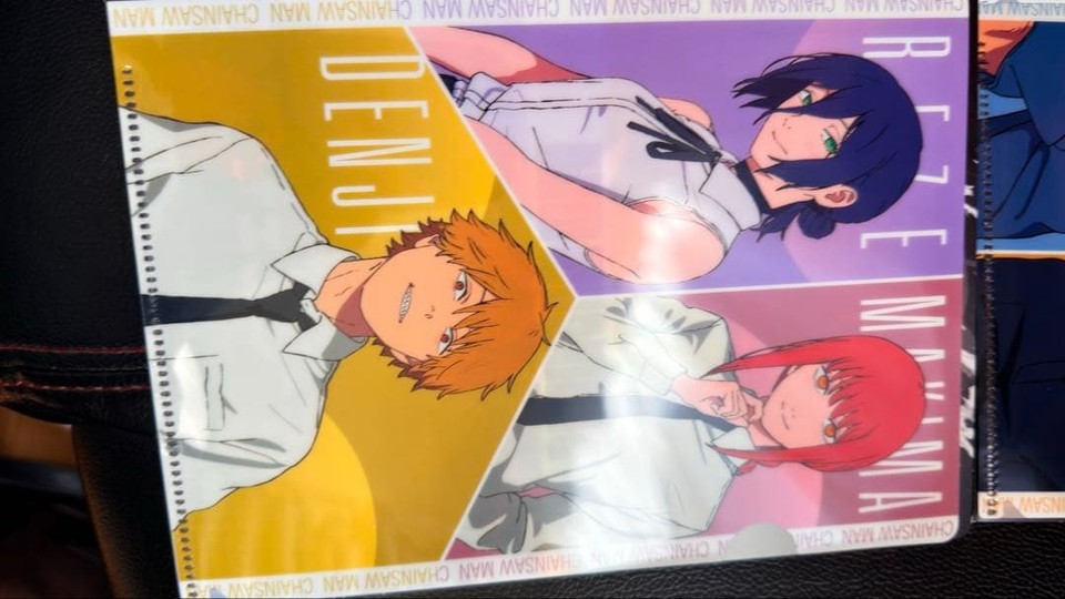 Chainsaw Man The Movie Reze Edition Plastic File Folder Key Visual Set ...