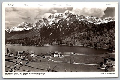 Lautersee Karwendel Mountains Germany 1950s Black & White Landscape | eBay