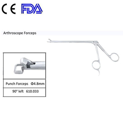 Autoclavable ø4.8mm Arthroscopic Punch Forceps 90° Left Orthopedics ...