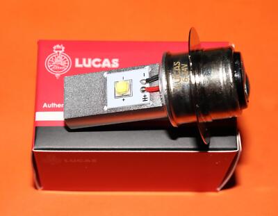 GENUINE LUCAS TRIUMPH BSA LED HEADLIGHT BULB 6-24V P36D BRITISH PRE ...