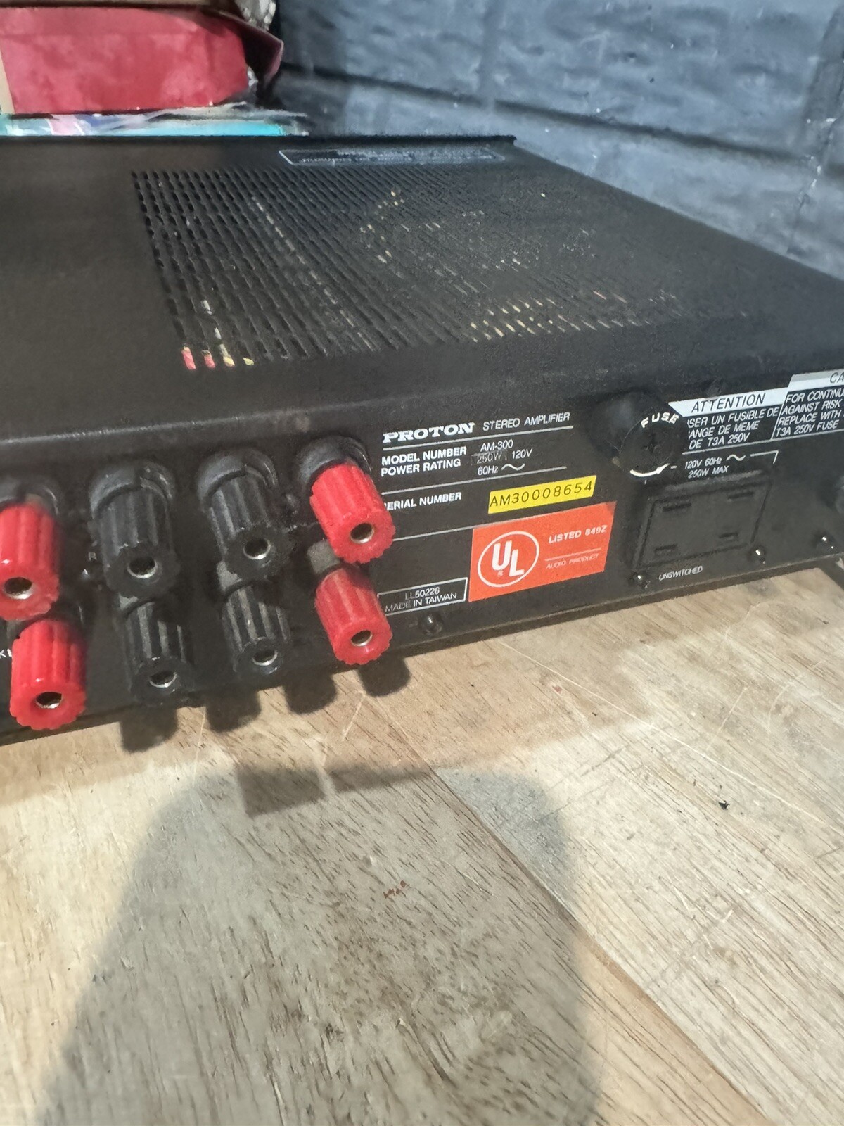Vintage 1988 Proton Am 300 Stereo Amplifer Powers On Untested READ MORE ...