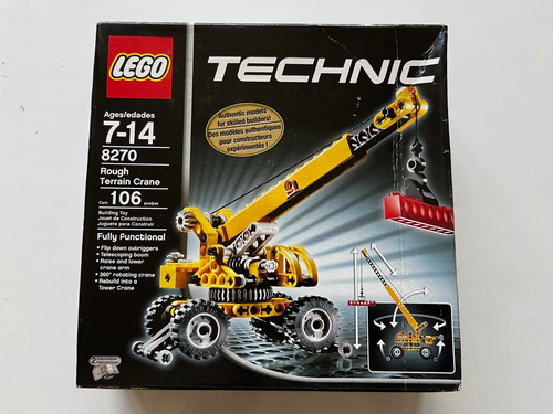 LEGO 8270 TECHNIC Rough Terrain Crane New factory Sealed OOP Light Wear ...