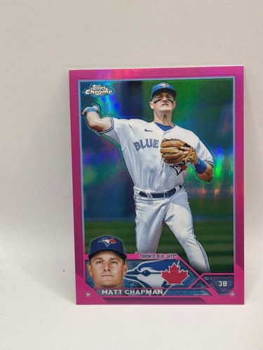2023 Topps Chrome Matt Chapman PINK REFRACTOR #158 Blue Jays | eBay