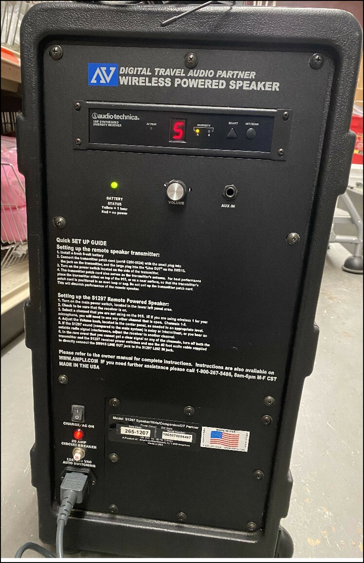 AmpliVox Digital Audio Travel Partner S1297 with Audio technica ATW ...