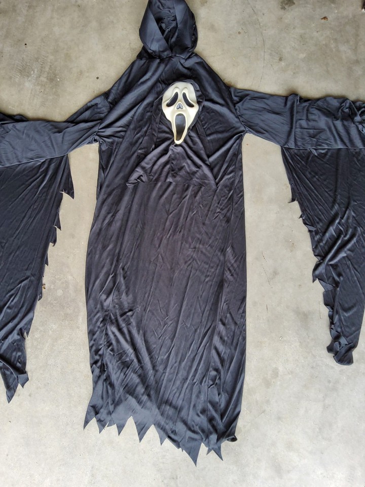 Vintage Scream Ghost Face Mask Glow In Dark Easter Unlimited Fun World ...