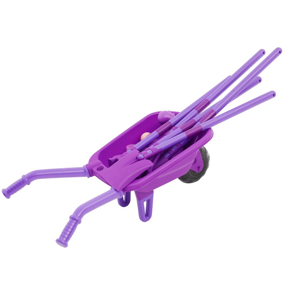 10 Piece Children's Garden Tool Set Pp Shovels Rake Wheelbarrow ...