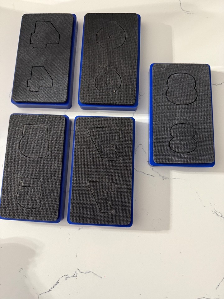 Sizzix Shadow Box Set of Numbers 0-9 Complete No Box or Case ...