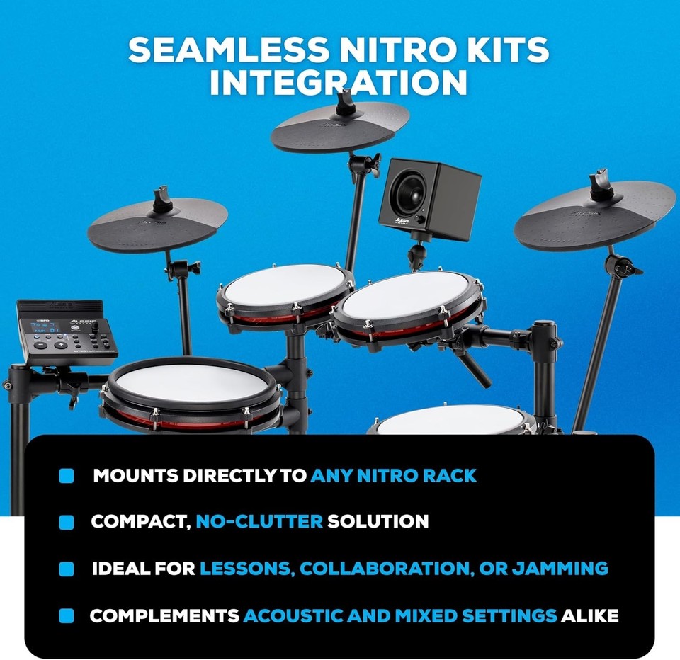 Alesis Nitro Amp 70W 3" Compact Electric Drum Monitor Speaker for ...