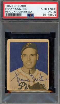Frank Gustine PSA DNA Signed 1949 Bowman Autograph | eBay
