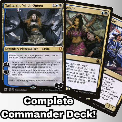 MTG Commander EDH Deck Tasha, the Witch Queen 100 Magic Cards Custom ...