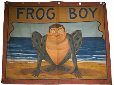 Snap Wyatt Designed Frog Boy Sideshow Circus Banner | eBay