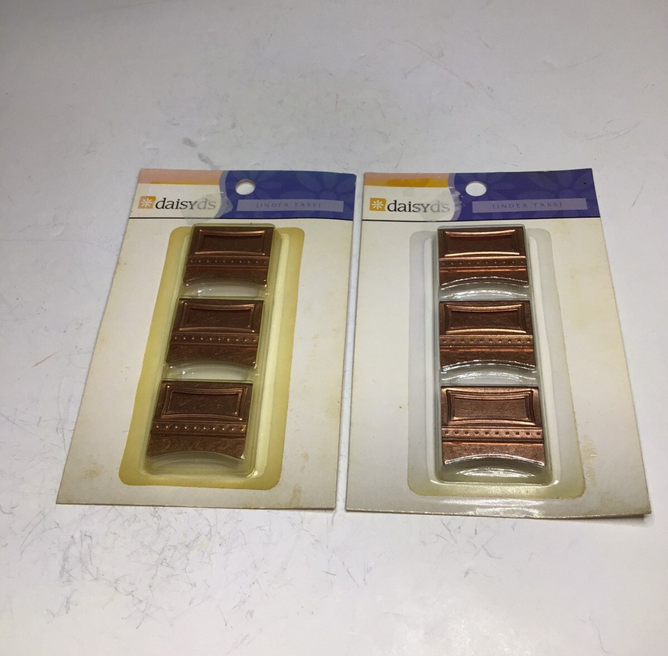 Daisy Ds Index Tabs Black Copper 1 1/4 Inch By 1 Inch Set Of 3 Packs ...