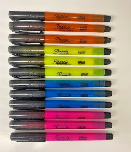 Sharpie Fine Chisel Point Highlighter, 12 Pack, 3 Each of 4 Assorted ...