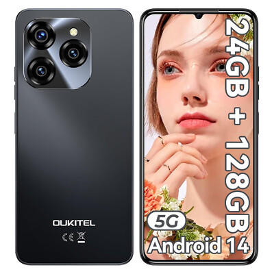 2025 OUKITEL C50 Mobile phones 5G 24GB+128GB(1TB) Android 14 50MP 6.8 ...