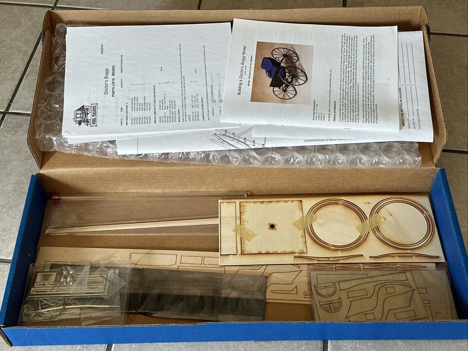 Model Expo Model Trailways MS6003 19C. Doctor Buggy 1:12 Scale | eBay