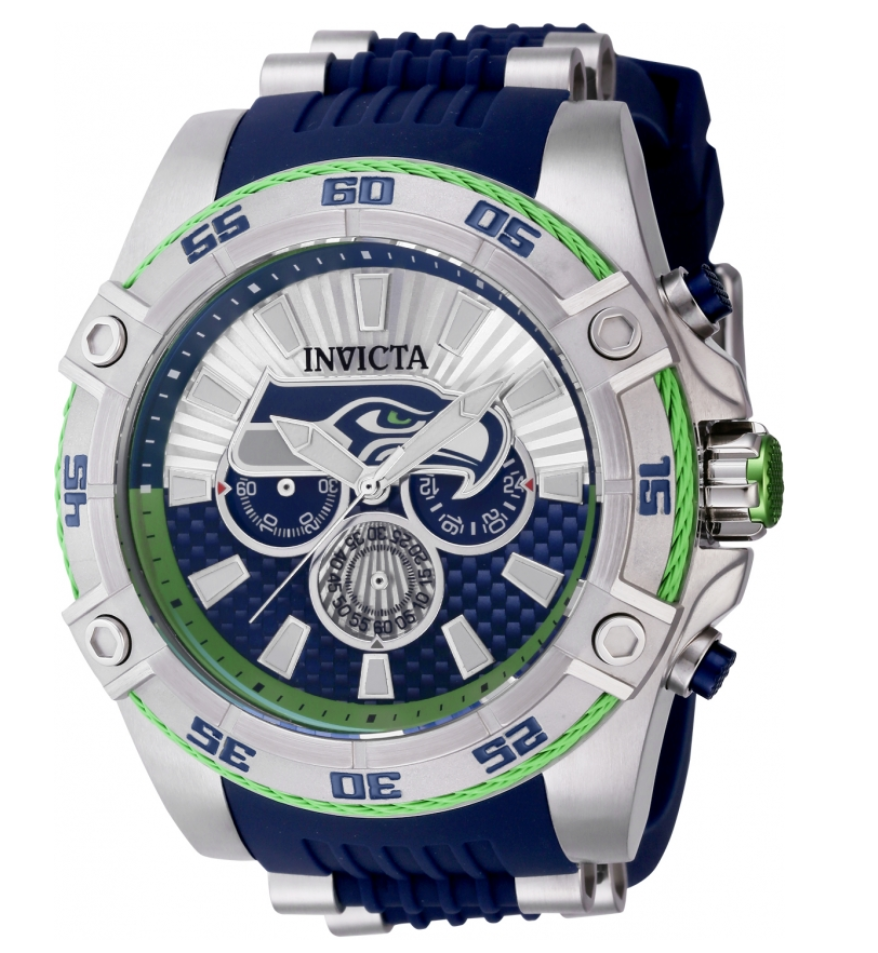 Invicta NFL Seattle Seahawks Men's 52mm Carbon Fiber Chronograph Watch ...