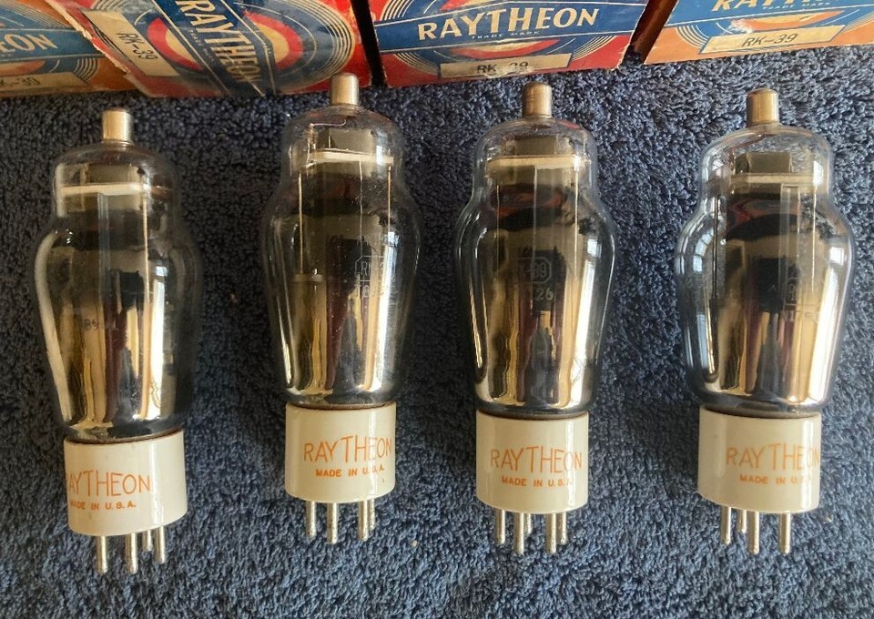 RAYTHEON QUAD OF NIB NOS RK39 CERAMIC BASE 807 TUBES WITH PAPERWORK | eBay