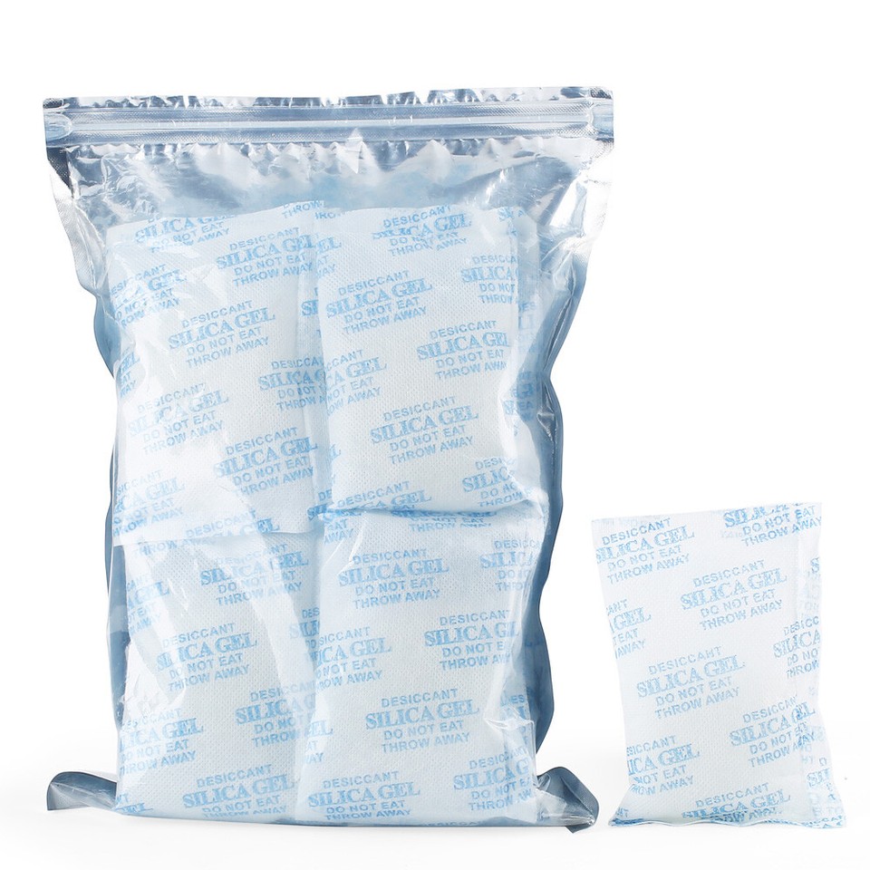 16 Packets 45g Grams Silica Gel Desiccant Moisture Absorber Reusable ...