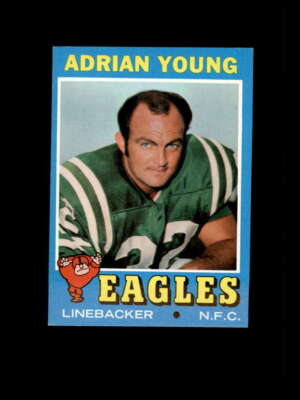 1971 Topps Football #174 Adrian Young UER STARX 6.5 EX/MT+ (LS805185 ...