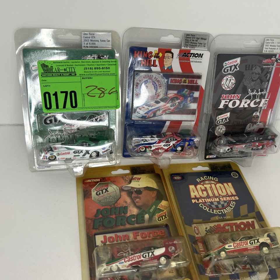 Lot Of 5 1:64 John Force Castrol GTX Collectable DieCast NHRA FUNNY CAR ...