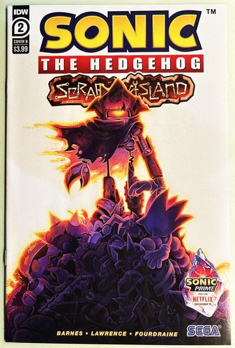 SONIC The HEDGEHOG SCRAPNIK ISLAND Mini Series Comic Book IDW #2-B Nov ...