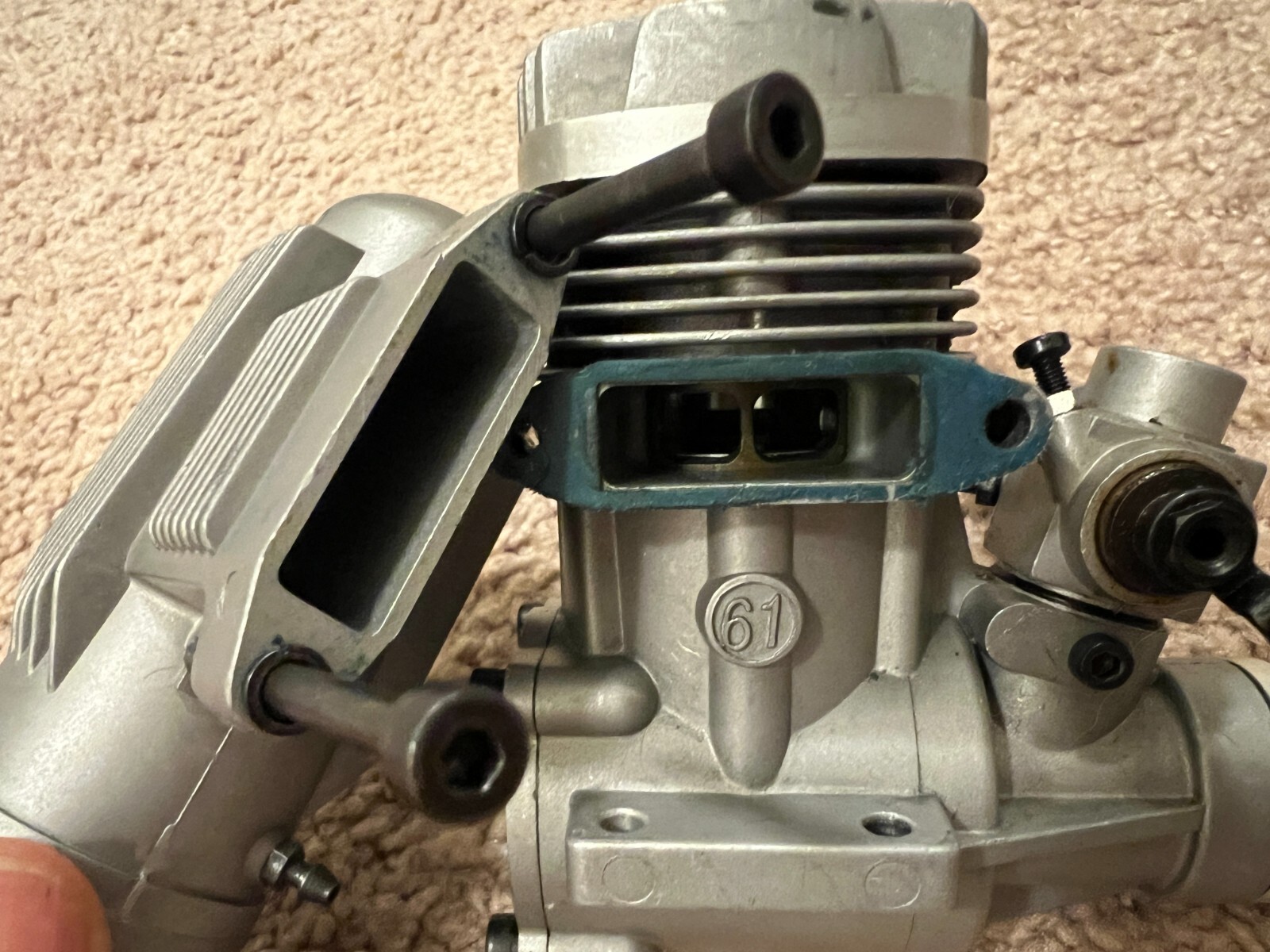 ASP S61A Two Stroke Glow Engine RC airplane Motor .61 Never RUN | eBay