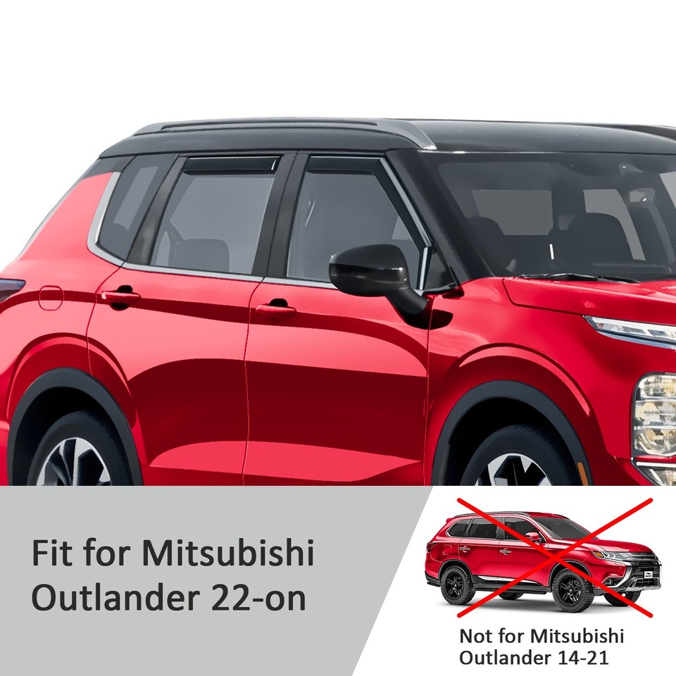 Rain Guards Vent Visors Shade for 2022-2025 Mitsubishi Outlander | eBay
