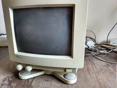 VINTAGE WANG MON-1413 CRT MONITOR FOR PART OR REPAIR RARE- CABLE OFF | eBay