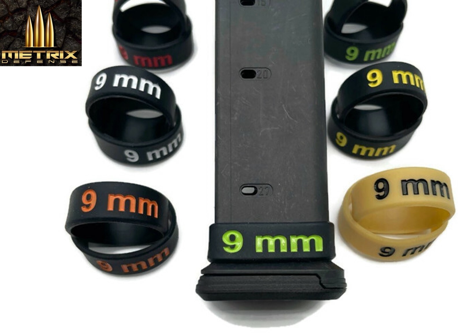9mm Magazine ID Band Quality, Best Fit & Thick MAG ID (Pack of 3) FREE ...