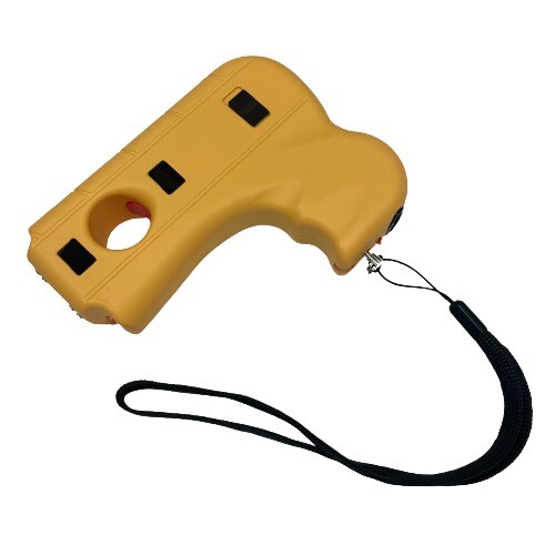 DEFENDER 10 MV Rechargeable Pistol Grip STUN GUN w/ LED Light & Holster ...