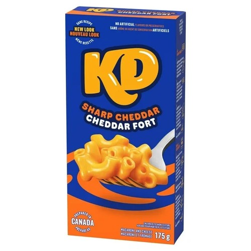 6 Boxes of KD Kraft Dinner Sharp Cheddar Macaroni & Cheese Pastas 175g ...