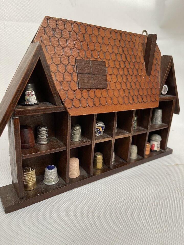 Thimble Display Case With Pewter Thimbles Unique Lovely Superb ...