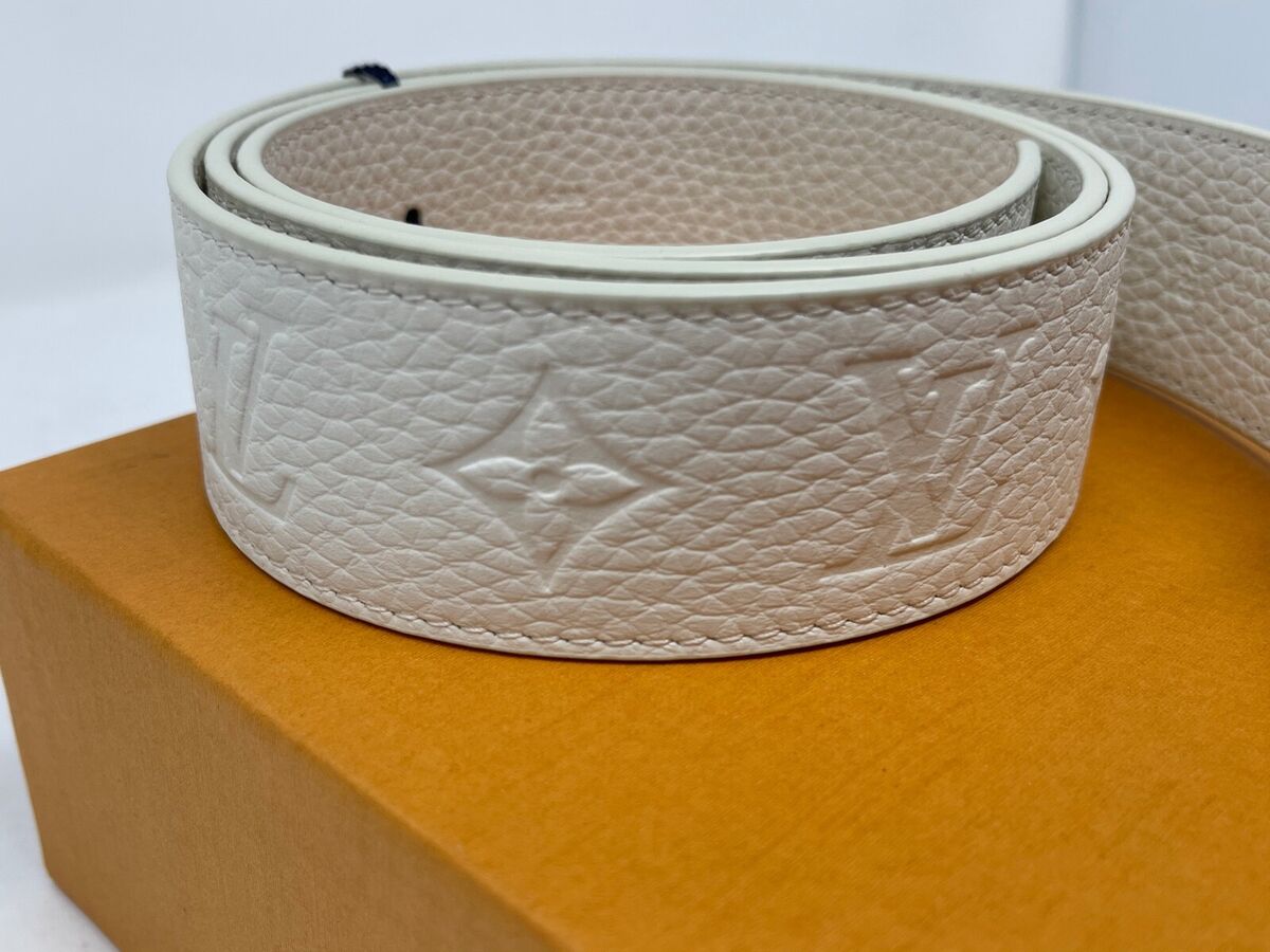 LOUIS VUITTON REVERSIBLE BELT LV 40MM EMBOSSED VIRGIL ABLOH LOUIS VUITTON REVERSIBLE BELT LV 40MM EMBOSSED VIRGIL ABLOH