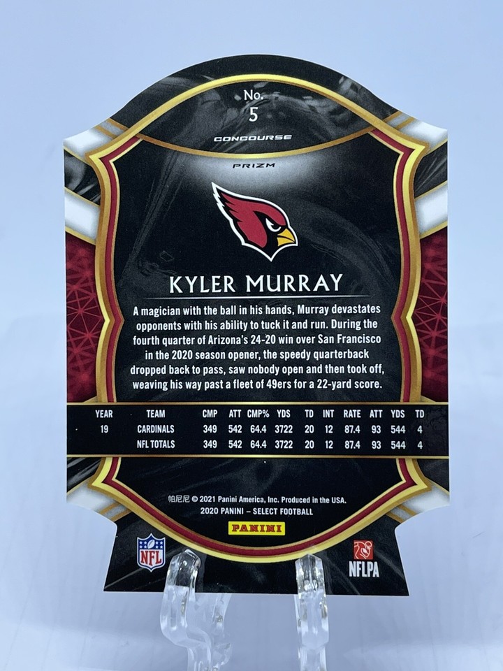 2020 Select Maroon Concourse Die Cut Kyler Murray | eBay