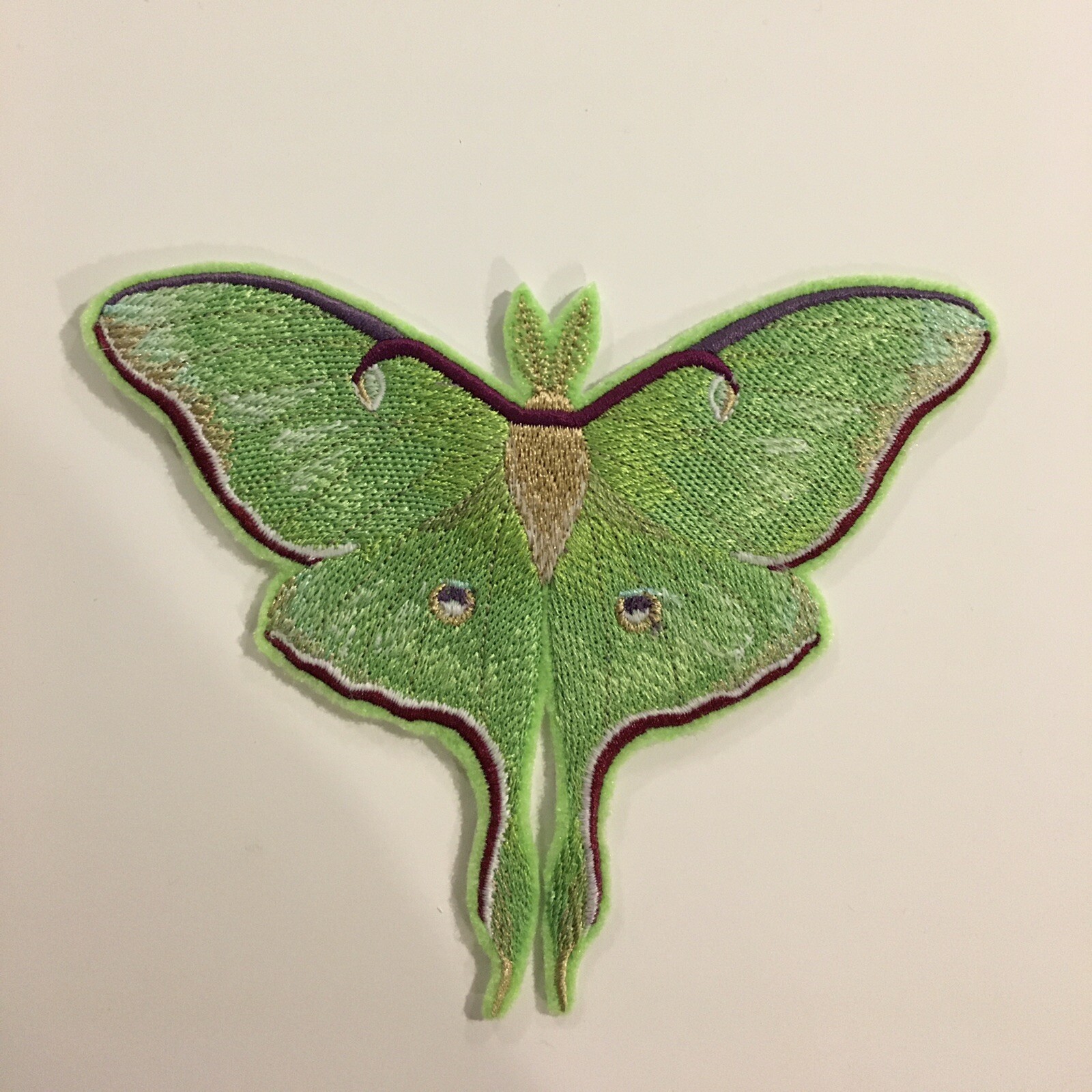 GLOW in DARK Large 6” Inch Embroidered Luna Moth IRON ON Patch | eBay