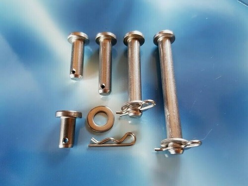 Clevis Pins Metric M6 6mm M8 8mm Stainless Steel R-Clips Washers 12mm ...