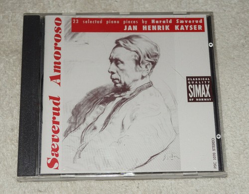 CD : Jan Henrik Kayser - Piano Pieces by Harald Saeverud (1990) SIGNED ...