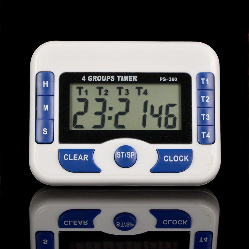 Digital Four Channel Timer w/4 Independant Group 99hr59min Countdown ...