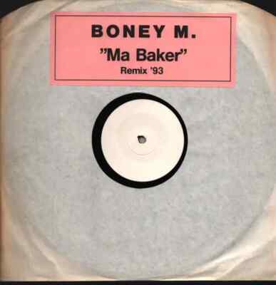 Boney M. Ma Baker (Remix 93) WHTIE LABEL Vinyl Single 12inch NEAR MINT ...
