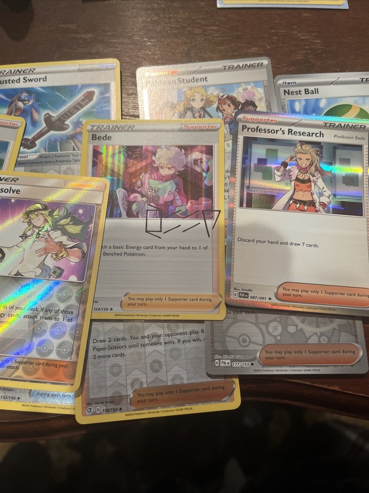 Pokemon TCG Trainer Card Bulk Lot - 200 Trainers + 20 Holo/Reverse Holo ...