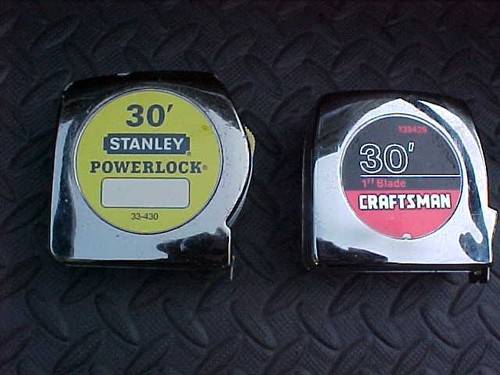 STANLEY CRAFTSMAN TAPE MEASURES STANLEY POWERLOCK 30' 33-430 CRAFTSMAN ...